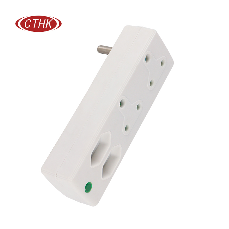 Custom 3 Way 3 pin south africa to israel travel adaptor multi plug ...